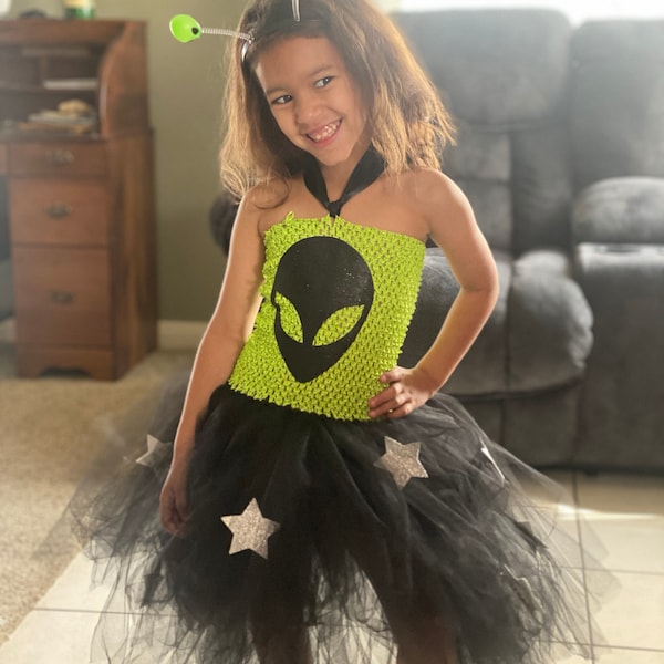 Alien Galaxy Tutu Dress | Alien Tutu Dress | Alien Halloween Costume ...