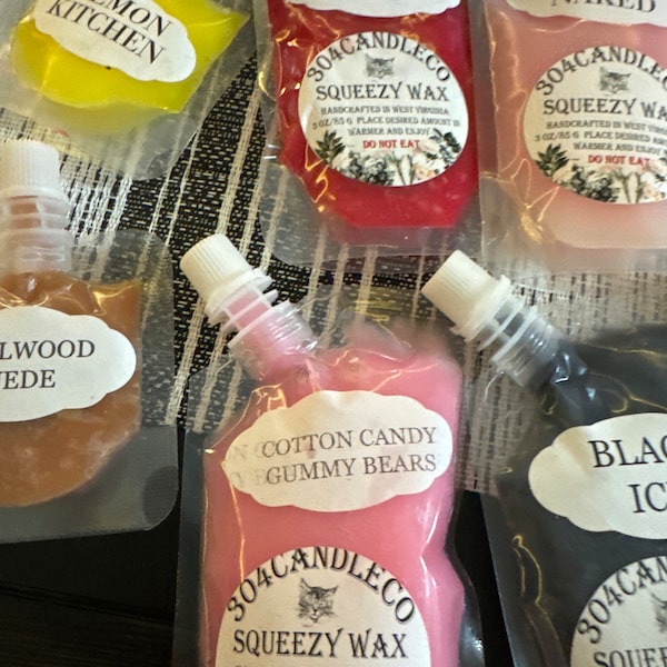 3 Oz Pouch-highly Fragrant Squeezy Gel Wax-new Scents!!!! - Etsy