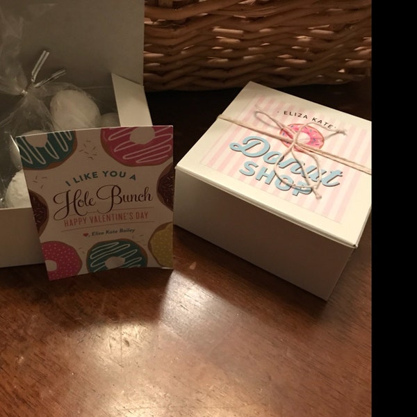 Donut Valentine - Personalized Editable PDF Printable, Classroom ...