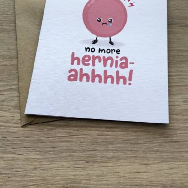 Funny & Cheeky Handmade Back Surgery Greetings Card for Get Well Soon ...