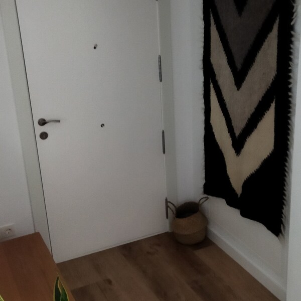 Neutral Beige Aztec Rug With White Pattern 5x7, Large Wool Area Rug ...