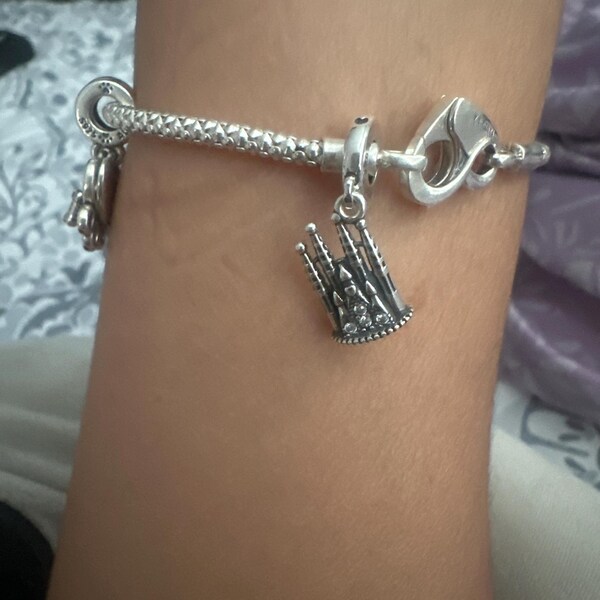 New Rose Gold Plated Pink Daisy Spacer Clip Charm for Pandora Bracelet ...