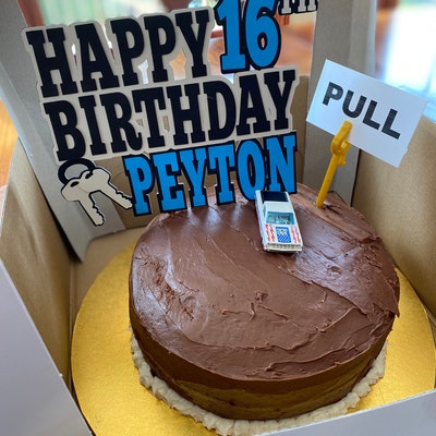 Driver License Birthday Cake Topper,cake Topper,new Driver Birthday ...