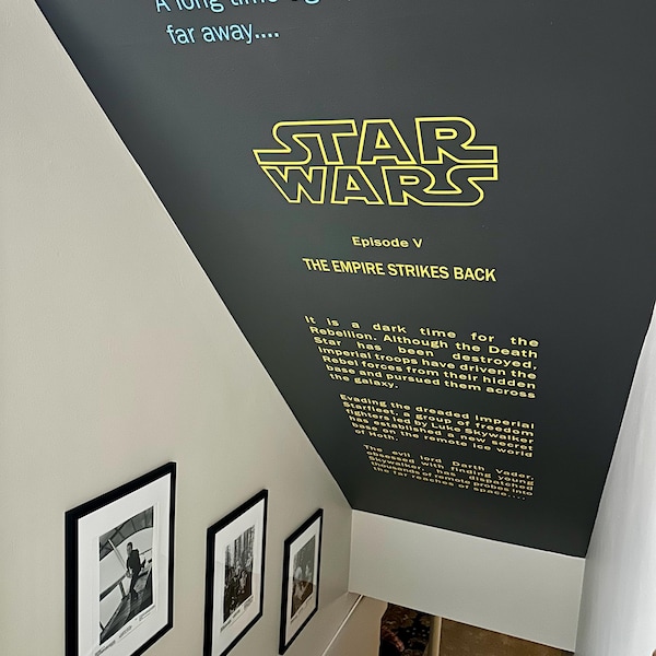 Star Wars Opening Crawl Stairway Ceiling DIE CUT Vinyl Decal - Etsy