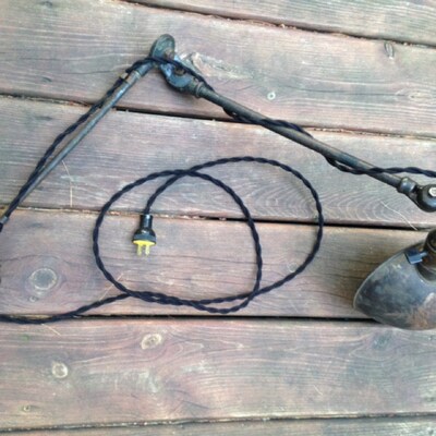 8 Foot Cloth Wire W/ Plug Attached, 26 Color Options, Twisted Cord ...