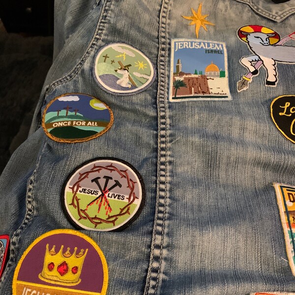 King Jesus Patch | Punk Patch | Christian Patch | Sew on | Embroidery ...