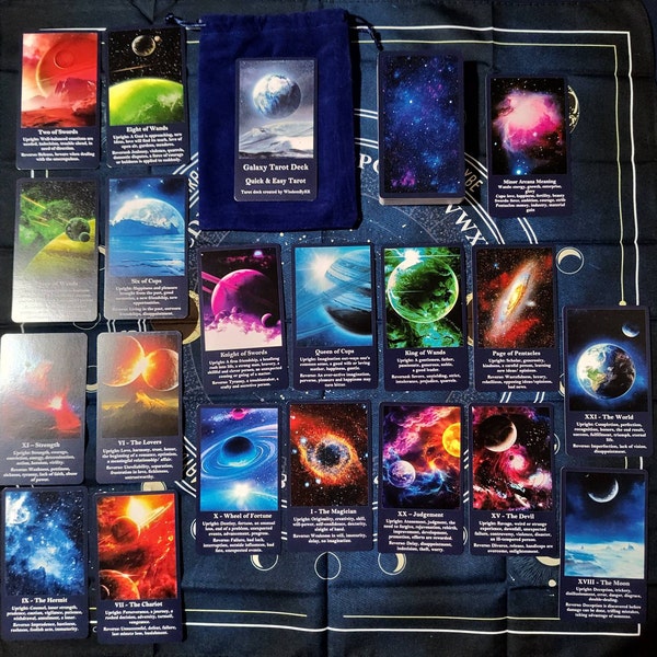 Space Galaxy Tarot Deck. Cosmos Tarot - Etsy