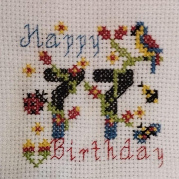 Retired Finally 2025, Retirement Counted Cross Stitch PDF Pattern With ...