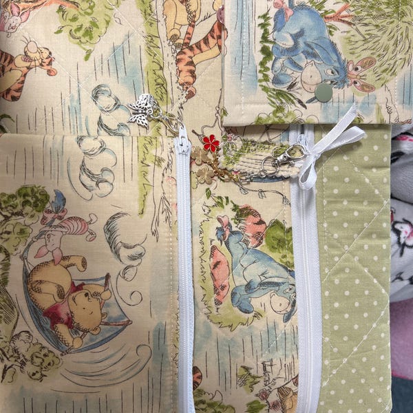 5" X 7" SHABBY Chic Flowers & Birds - Sidekick Notions Bag - Fully ...