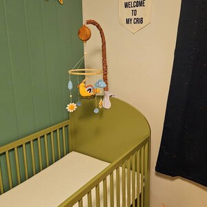 Duck Nursery Baby Mobile Goose Blue Ribbon Baby Mobile Boys Crib Mobile ...