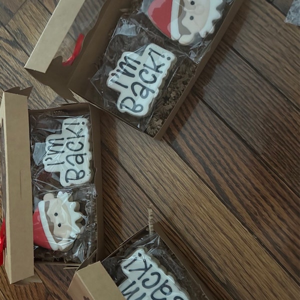 Elf "i'm Back" Sugar Cookie Gift Pack - Etsy