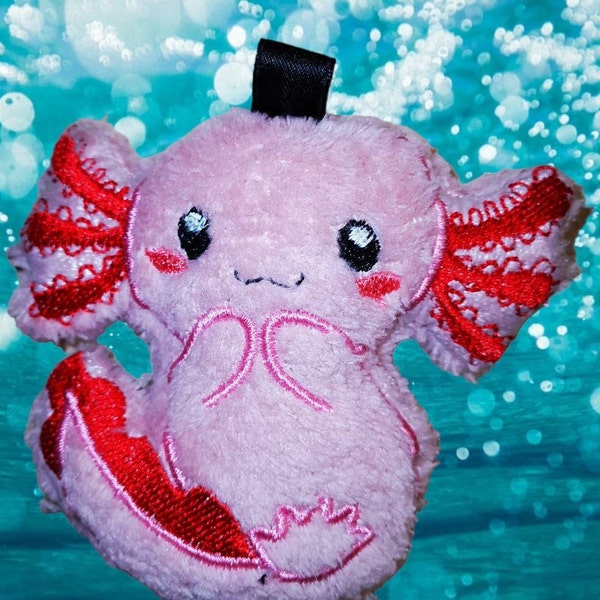 ITH PATTERN 4x4" / 10 X 10 Cm Axolotl Plush - Etsy