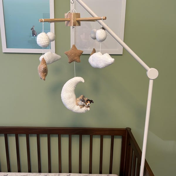 Baby Crib Mobile Hanger Set, Baby Mobile Crib Holder for Nursery, Baby ...