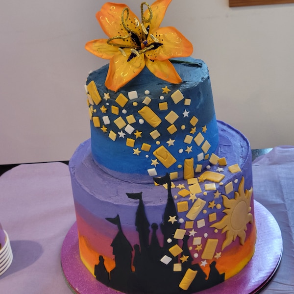 Stargazer Lily Cake Topper Asiatic Tiger Lily Lilies Bridal Wedding ...