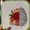 Human Brain Modern Cross Stitch Pattern PDF Anatomy Counted - Etsy