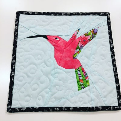 Hummingbird Quilt Block Pattern, PDF Instant Download, Foundation Paper ...