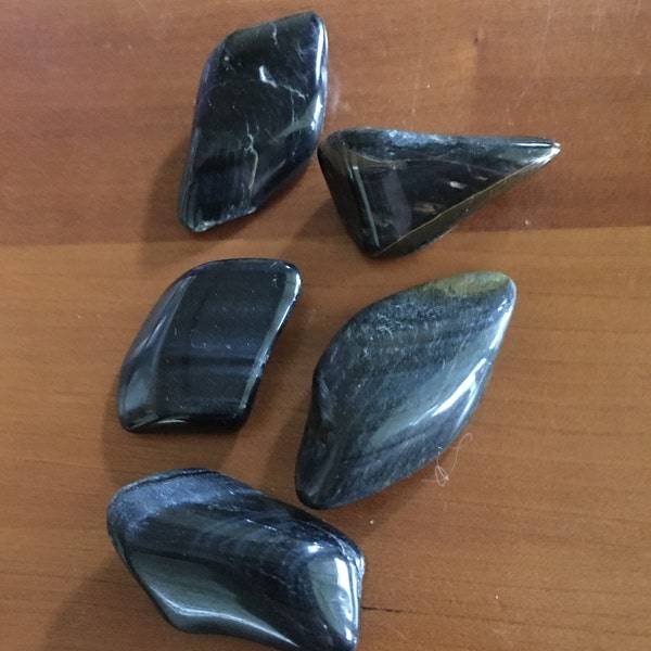 Blue Tigers Eye Tumbled Stone - Multiple Sizes Available - Tumbled Hawk ...