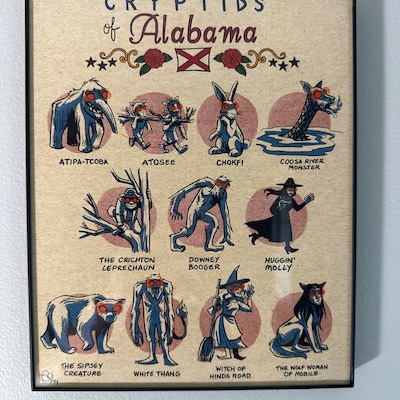 Famous Cryptids of Arizona Print - Etsy