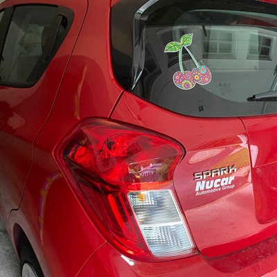 Cherry Sticker Colorful Floral Car Decal Laptop Decal Wall Art Food ...