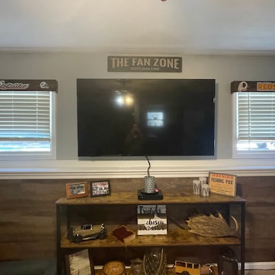 Fan Zone Sign Sports Fan Gift Custom Husband Gift Man Cave - Etsy