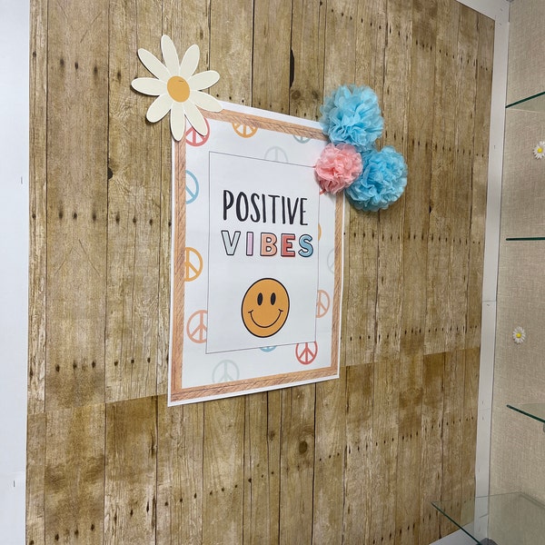 Groovy Boho Classroom Quote Posters - Etsy