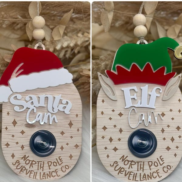 SVG Santa Cam Elf Surveillance File | Christmas Laser File | Santa Cam ...