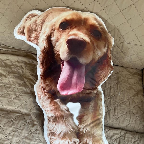 Photo Customization DIY Dog Cushion Pet Plush Toys Dolls Stuffed Animal ...