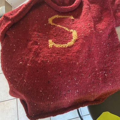 Custom Hand Knit Weasley Sweater - Etsy