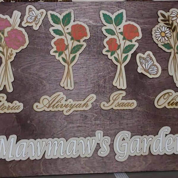 Birthflower SVG, Birth Month Flower Bouquet SVG & PNG, , Botanical ...