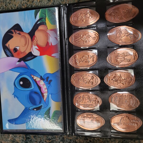 Elongated / Pressed Penny Souvenir Book / Album .. Lilo & Stitch - Etsy