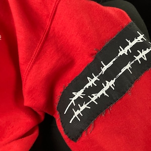Barbed Wire Strip Patch Screen Printed Patch Punk Hardcore - Etsy