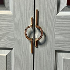 Walnut Wood Handle Closet Door Pull Walnut Drawer Single Hole Knob ...