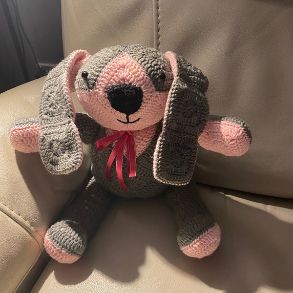 Crochet Granny Square Bunny - Etsy Canada