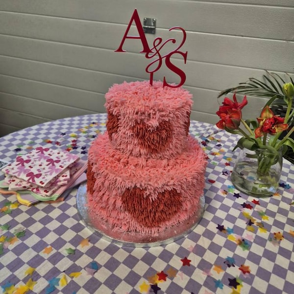 Wedding Cake Topper | Personlised Acrylic First Name Decoration | Bride ...