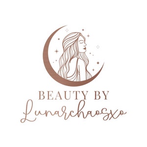 Premade Logo Purple Moon Logo Spiritual Logo Celestial | Etsy