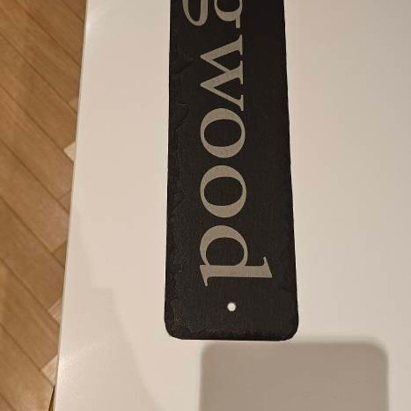Customised Gate Sign, Large Sign for 5 Bar Gate 45cm X 10cm Traditional ...