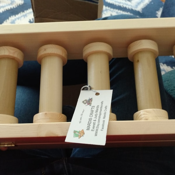 Handmade Wooden Yarn / Bobbin Holder for Graphghan 5 Spools - Etsy