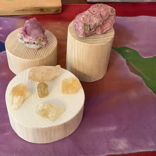 Wood Crystal Display Stand, Risers and Stands for Display, Mineral ...