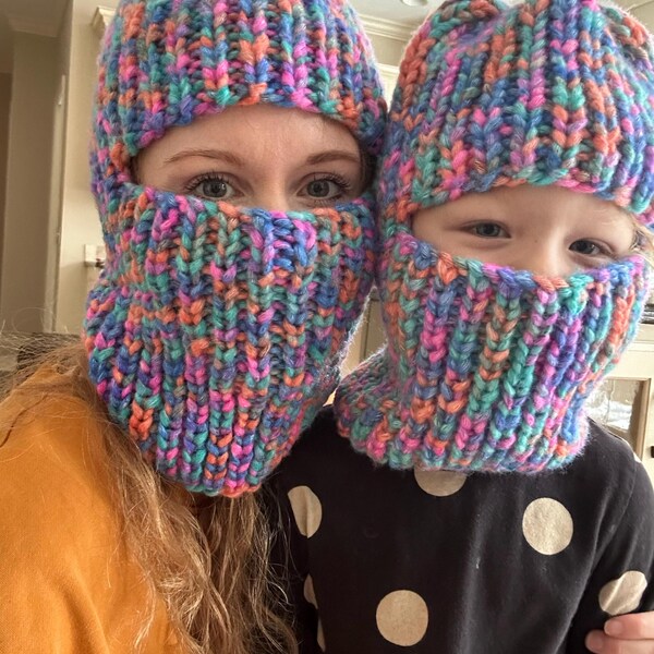 Handmade Balaclava for Children is Warm and Tightly Fits the Face and ...