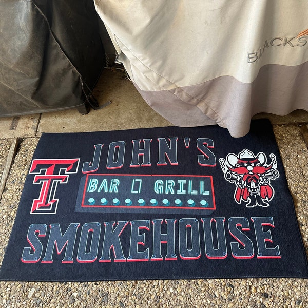 Personalized BBQ Grill Mat, Non-slip Custom Dad Gift on Father's Day ...