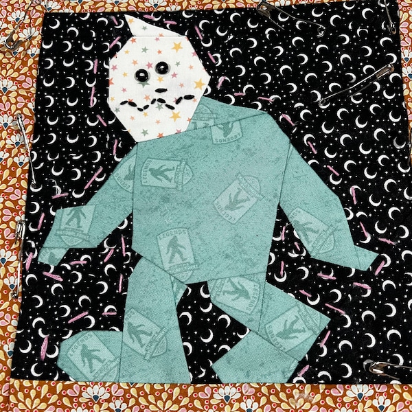 BIG FOOT Paper Pieced Block Pattern in PDF - Etsy