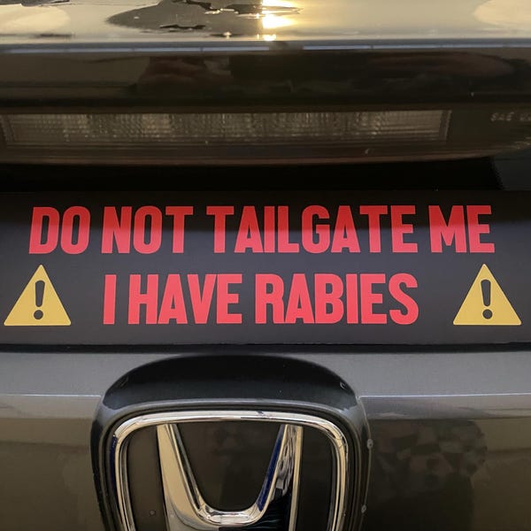 Funny Bumper Sticker "i Eat Drywall" Meme Car Sticker, Unhinged Gen Z ...