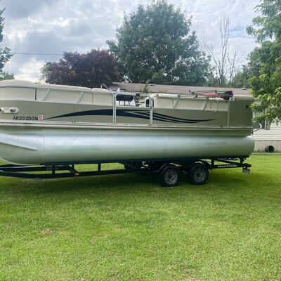 Vinyl Graphics Pontoon Graphics Boat Graphics Many Color Options Right ...