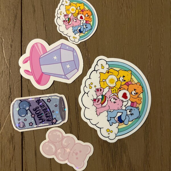 Squishmallow Sticker | Pink and Grey Cat | Karina | Stuffed Animal ...