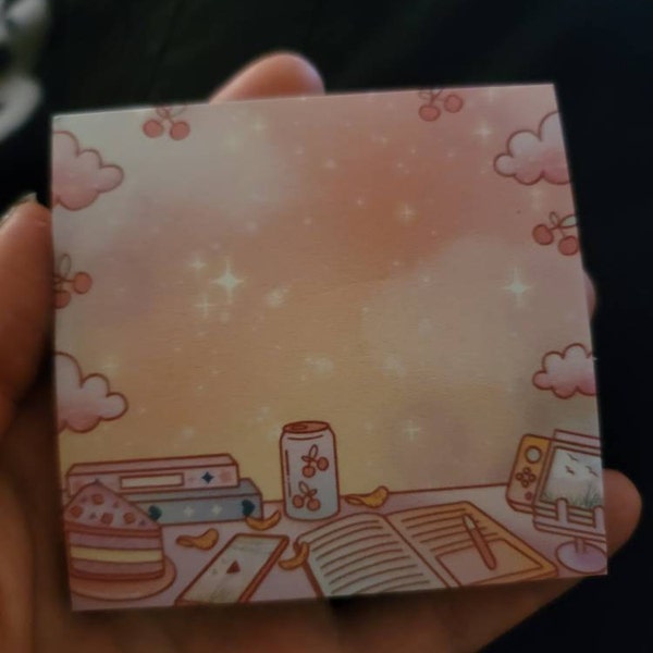 Study Break Sticky Note | Aesthetic Cute Kawaii Stationery - Etsy