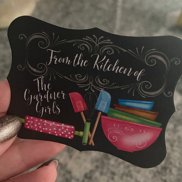Kitchen Stickers,baking Lables, Kitchen Chalkboard,kitchen Labels ...