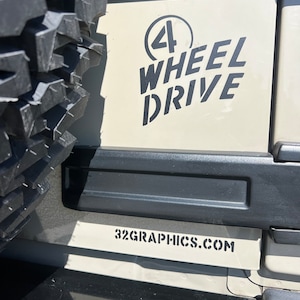 Willys 4 Wheel Drive Decal-jeep Wrangler Grand Cherokee Renegade ...