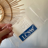 Blue LCSW Badge Buddy Free Shipping Badge Buddies for Licensed Clinical ...