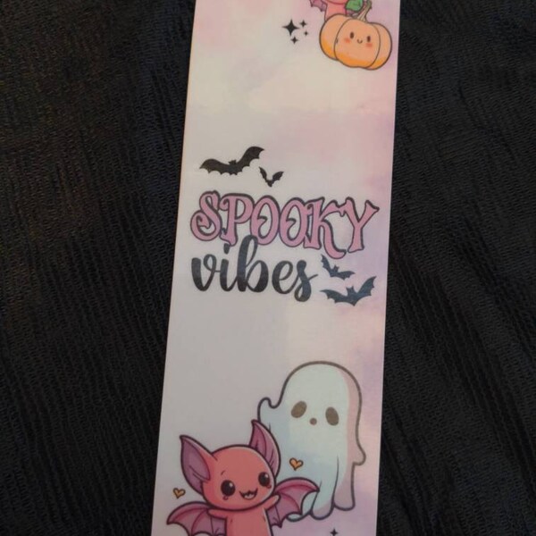Retro Halloween Bookmarks L Hippie Ghost Bookmarks - Etsy