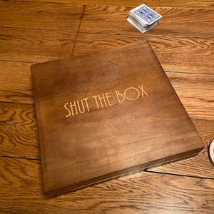 Personalized Mini 4-player Shut the Box | Etsy